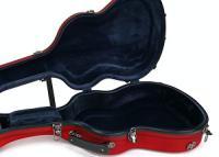 China Matte Red Fiberglass Classical Guitar Rack Case  Break Resistance for sale