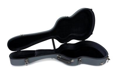 China Matte Fiberglass Guitar Hard Case 39 Inch with Backpack Straps Silk Lining for sale
