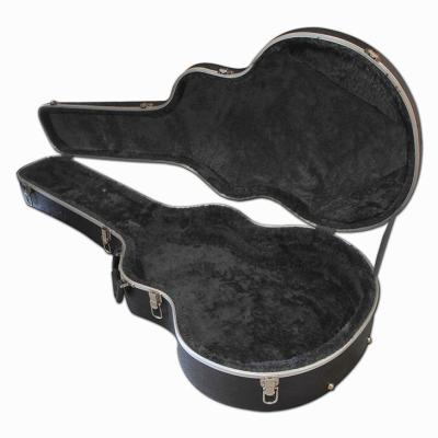 China ABS Jumbo Acoustic Deluxe Flight Guitar Case 41 Inch Black Heavy Duty Lockable for sale