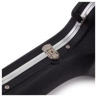 China ABS Jumbo Acoustic Deluxe Flight Guitar Case 41 Inch Black Heavy Duty Lockable for sale