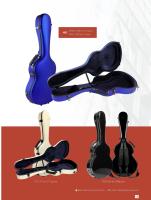 China Fiberglass Classical Guitar Case 39 Inch Anti Pressure with Leather Handles for sale