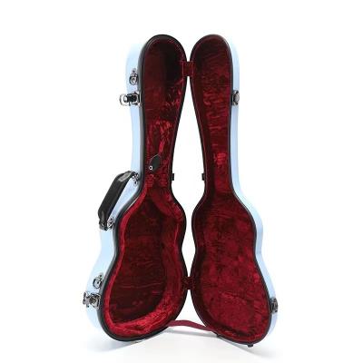 China Fiberglass Tenor Ukulele Hard Case Thick Padded 23 Inch Tiffiany Blue for sale