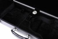 China Waterproof Violin hard Case With Key Lock Soft Velvet Interior Leather Handle for sale