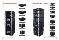China Slim 3U Rackmount Case For AV And IT Gear 19 Inch Width for sale