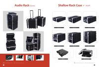 China Slim 3U Rackmount Case For AV And IT Gear 19 Inch Width for sale