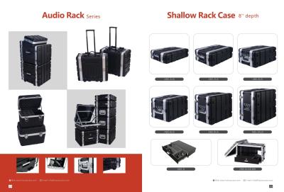 China 6U ABS Shallow Rack Case 19 Inch Removable Doors 2U 4U 3U 8U 10U for sale