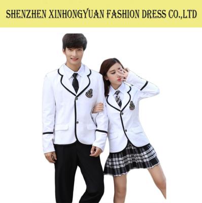China Autumn Girls And Boys Primary Middle School Uniform With Embroidery Logo for sale