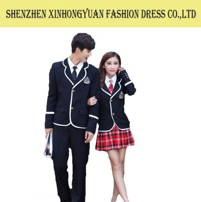 China Autumn Girls And Boys Primary Middle School Uniform With Embroidery Logo for sale