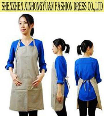 China Teflon Coated Oil Proof Chef Cooking Aprons For Women / Painting Apron For Adults for sale