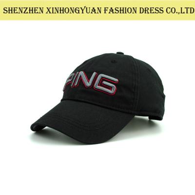 China Custom Military Hats And Caps , Acryl Black Embroidered Baseball Caps  For Men for sale