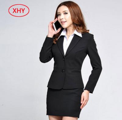 China Fashion Slim Fit Corporate Office Uniform Formal Business Work Clothes For Women for sale