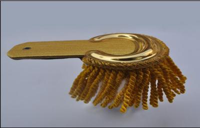 China Cotton Blue / Gold Shoulder Epaulets For Military Uniform , Army Shoulder Patches for sale