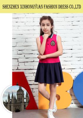 China Durable Cotton Short Sleeve Sport Wear Student School Uniforms For Summer for sale