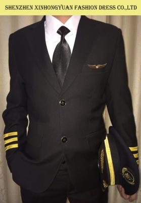 China Police Officer Costume Military Security Officer Winter / Autumn Uniform Blazer Airline Workman Jacket for sale