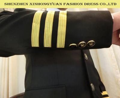 China Police Officer Costume Military Security Officer Winter / Autumn Uniform Blazer Airline Workman Jacket for sale