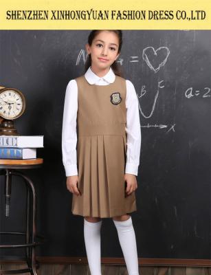 China Fashion Students School Uniforms For Girls , British Girls School Dresses for sale