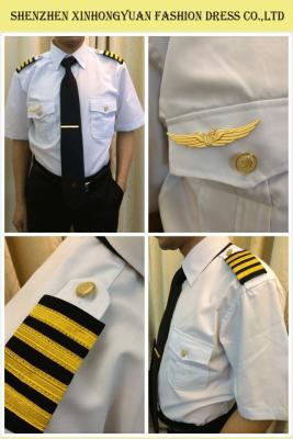 China Ventilate Cotton White Police Uniform Shirts With Trousers Government Civil Servant Clothing for sale