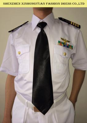 China Ventilate Cotton White Police Uniform Shirts With Trousers Government Civil Servant Clothing for sale
