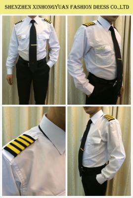 China Ventilate Cotton White Police Uniform Shirts With Trousers Government Civil Servant Clothing for sale