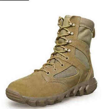 China Durable Camouflage Desert Military Tactical Boots With Anti - Slip Rubber Sole for sale