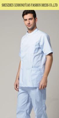 China Hospital Short Sleeve Medical Office Uniforms Scrubs For Male Nurse for sale