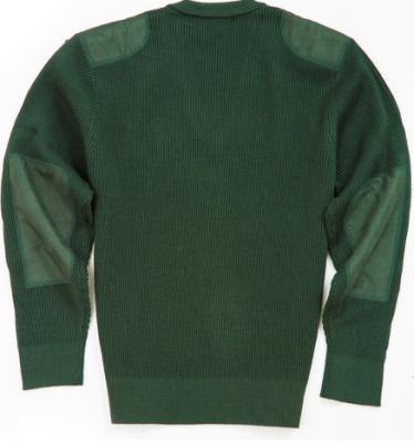 China Arm - Keeping Elastic Ventilate Sweater with Epaulette / Green Military Surplus Jersey Sweaters For Men for sale