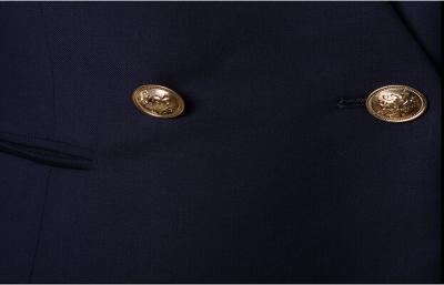 China Black / Navy Blue Russia Airline Stewardess Uniforms Flight Attendant Clothing for sale
