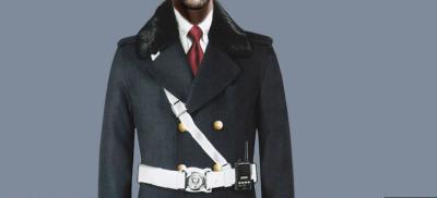 China Durable Police Officer Costume Winter Warm Police Overcoat Uniforms for sale