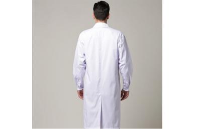 China All Seasons White Medical Office Uniforms For Men Medical White Coat for sale