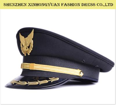 China Hand - Made Military Hats And Caps Police Uniform Army Officer Womens Military Hats for sale