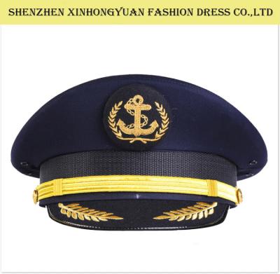 China Railway Military Hats And Caps / Military Style Hats For Men Army Peaked Cap for sale