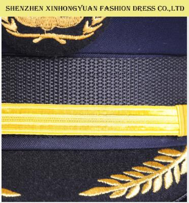China Railway Military Hats And Caps / Military Style Hats For Men Army Peaked Cap for sale