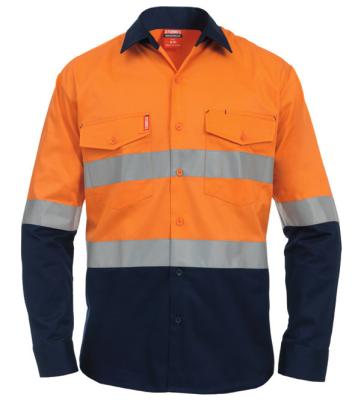China Reflective Long Sleeve HI VIS Vest Factory Worker Uniforms For Dark Warehouse for sale