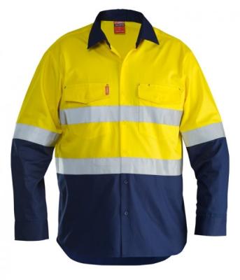China Reflective Long Sleeve HI VIS Vest Factory Worker Uniforms For Dark Warehouse for sale