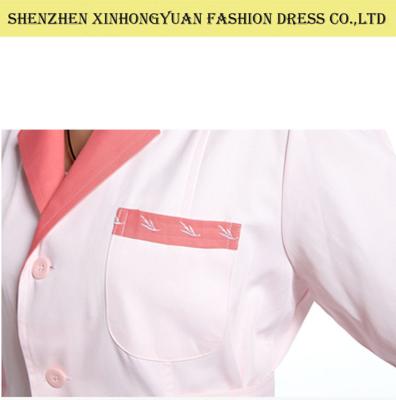 China Adults Cotton Hospital Nurse Pink Medical Uniform standard Europe for sale