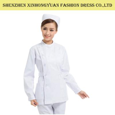 China Plain Medical Doctor Uniform / Nurse Uniform Dress With Embroidery Logo for sale