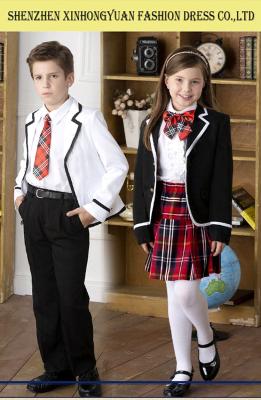 China American Primary Students School Uniforms Shirts & Skirts School Wear SGS for sale