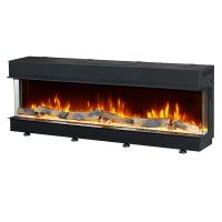 China Innovative 3 Sides Real Flame Fireplace - Aquarium Style for sale