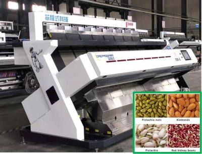 China CCD Optical Cashew Nut Color Sorter Waterfall Structure 0.8-13 t/h Capacity for sale