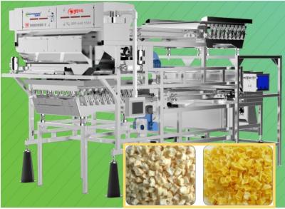 China Dehydrated Apple Color Sorter 1.5 T/H Granules Sorting Machine 220V 50Hz for sale