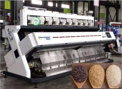 China 10 Chute Rice Color Sorter 2520kg Capacity Waterfall Structure Sorting Accuracy 99.9% for sale