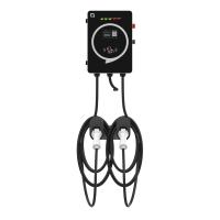 China 14kW Wall Mounted Dual EV Charger with 7kW+7kW Output, 5m Type 2 Cable and RFID Authentication for sale