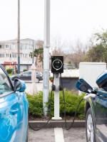 China 14kW Dual-Gun AC EV Wall Charger with 4.3 Inch Display and Type 2 Socket for Home and Commercial Use for sale