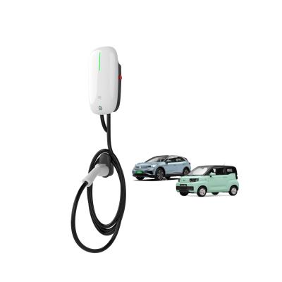 China 7kW AC Commercial EV Charger with Type 1 Type 2 Connector IP65 Rated 5M Cable for sale