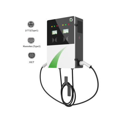 China 20kW DC + 22kW AC EV Charging Station with CCS2 & Type2 Connectors, IP54 Rated for Outdoor Use for sale