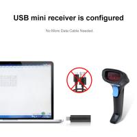 China 3 In 1 Connection Wireless Barcode Scanner 2.4GHz 1D Bar Code Laser Reader For Delivery for sale