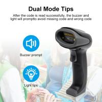 China Luckydoor Handheld Wired 1D 2D QR POS Barcode Scanner 300mm/S With USB Cable for sale