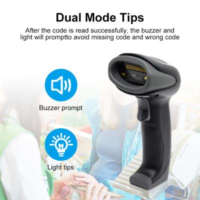 China Luckydoor Handheld Wired 1D 2D QR POS Barcode Scanner 300mm/S With USB Cable for sale
