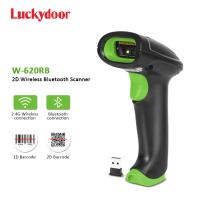 China 2D CMOS Handheld Barcode Scanner Wireless 2.4G Bluetooth Interface With Receiver for sale