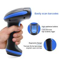 China Wired Handheld Bar Code Scanner Adjustable Stand Automatic 1D Support Windows/Mac/Linux for sale